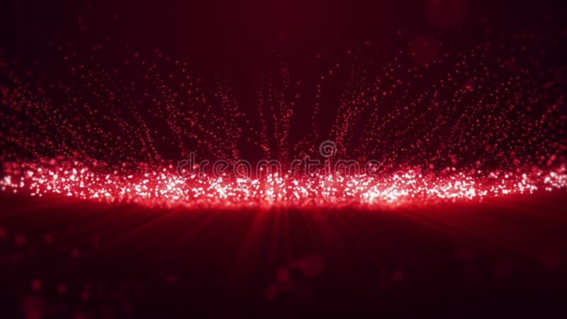 Red Glowing Dots Particles VJ Loop Motion Background V2 Stock Video ...