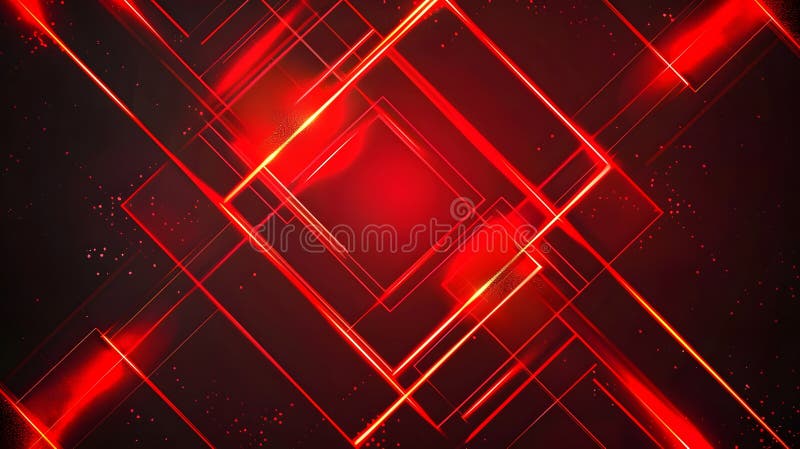Red Glowing Lines Form Abstract Background with Shining Light Effects ...