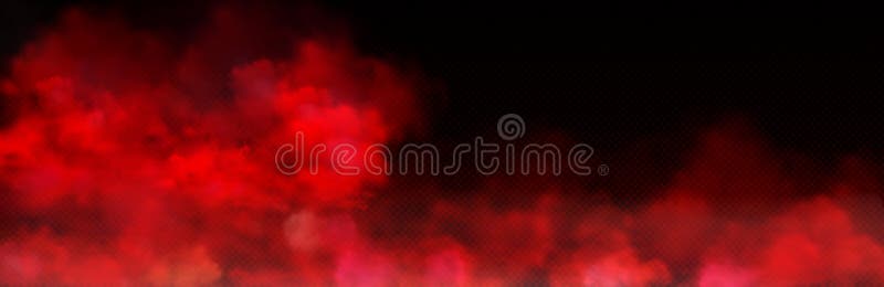 Red Glowing Smoke Cloud with Overlay Effect Stock Vector - Illustration ...