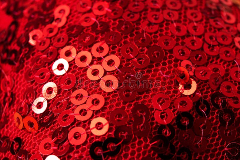 Red Glowing Sparkles Closeup, Background or Texture Stock Image - Image ...