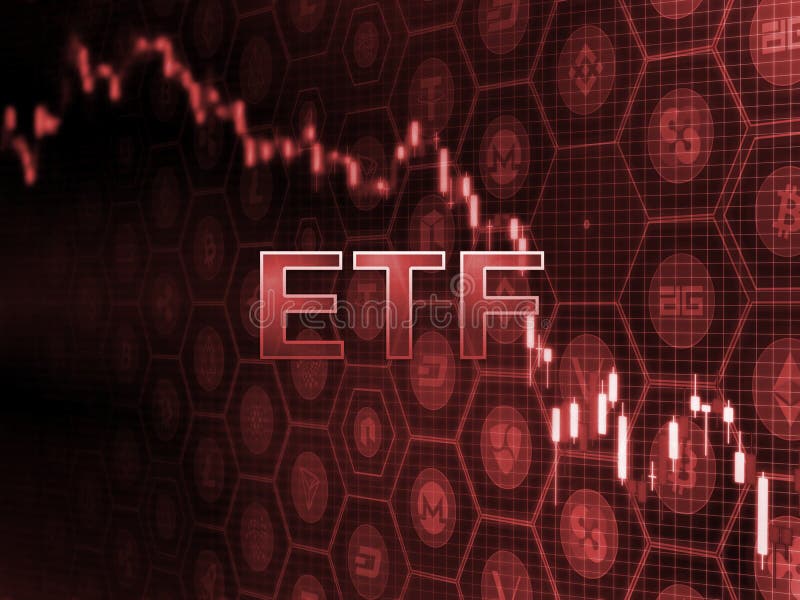 Red Glowing Text on Candle Stick Chart with Bitcoin and Alt Coins ... Red Glowing Text on Candle Stick Chart with Bitcoin and Alt Coins ...