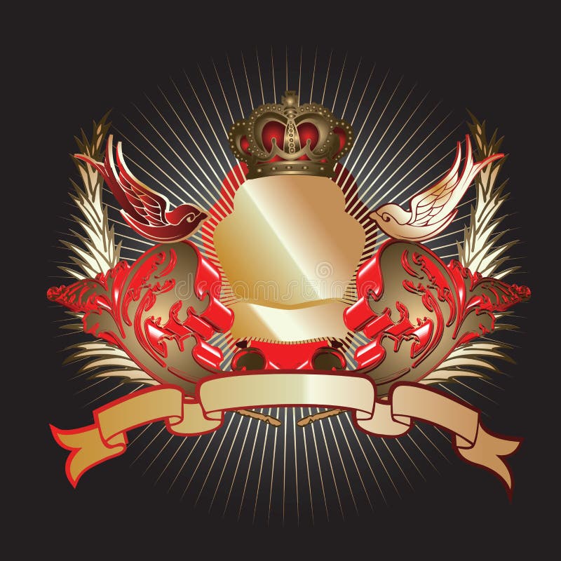 Red And Gold Shield Logo