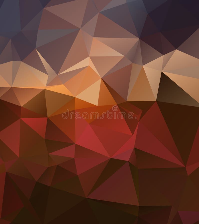 Abstract Background Autumn Triangles Stock Vector - Illustration of ...