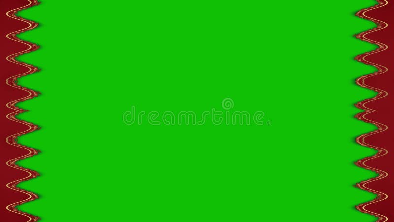 Red and Gold Border on Green Background Stock Footage - Video of frame ...