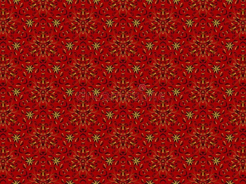 Red Gold Chinese New Year Pattern Background Wallpaper Stock ...
