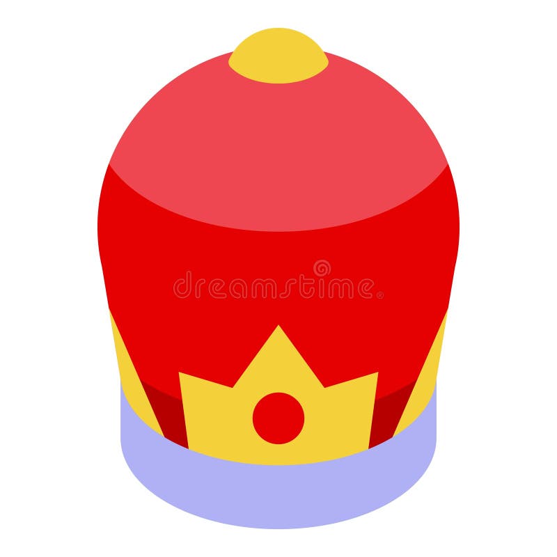 Red and Gold Crown of the King Representing Monarchy Stock Illustration ...