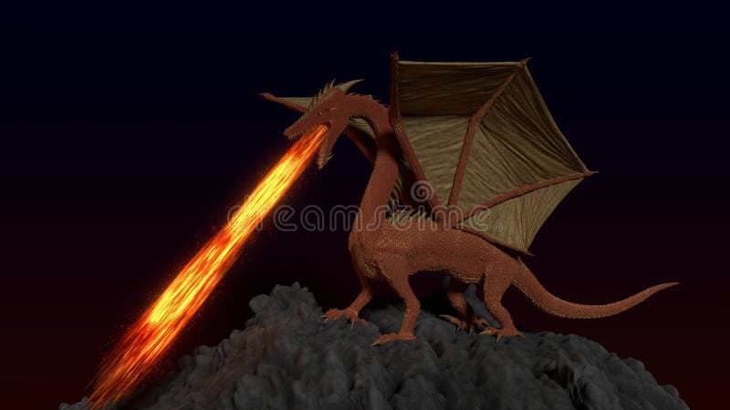 Mound Breathing Fire Stock Illustrations – 2 Mound Breathing Fire Stock ...