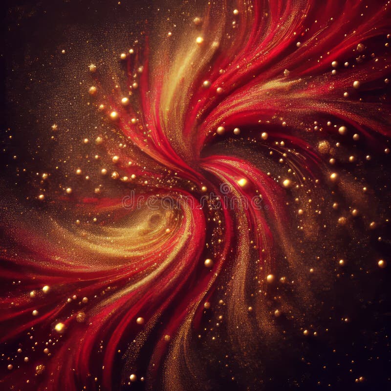 Red with Gold Dust Deep Red Background Sprinkled with Fine Gol Stock ...