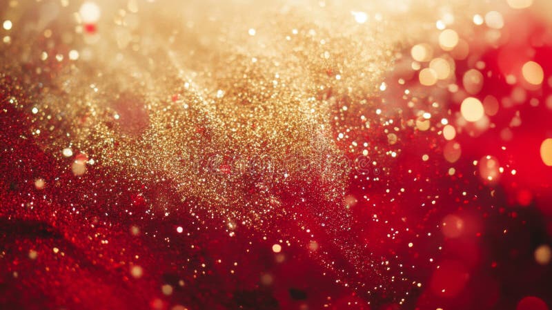 Red and Gold Glitter Sparkle Background Stock Illustration ...