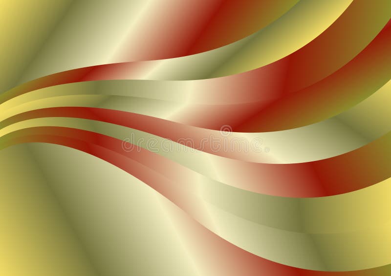 Red and Gold Gradient Wavy Background Vector Art Stock Vector ...