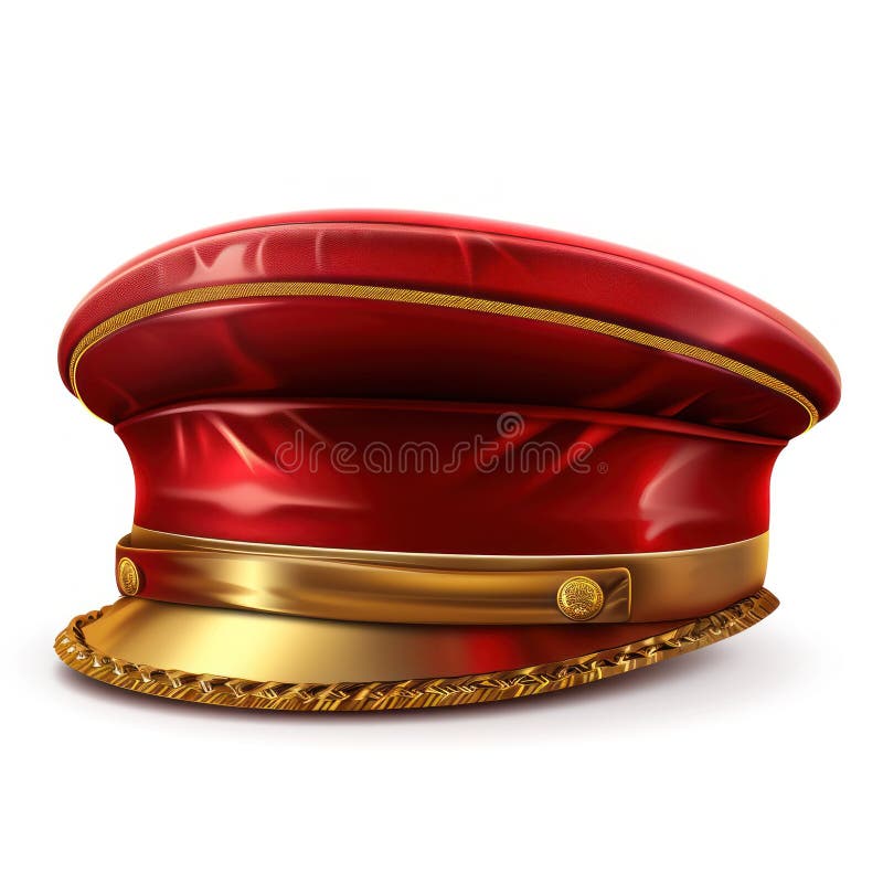 A red and gold hat stock illustration. Illustration of fashion - 302510244
