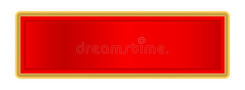 Red Gold Label for Banner, Red Luxury Golden Frame, Red Name Plate ...