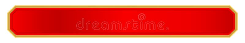 Red Gold Label for Banner, Red Luxury Golden Frame, Red Name Plate ...