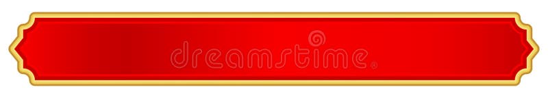 Red Gold Label for Banner, Red Luxury Golden Frame, Red Name Plate ...
