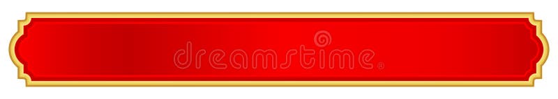 Red Gold Label for Banner, Red Luxury Golden Frame, Red Name Plate ...