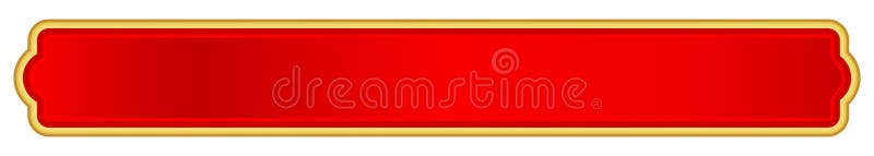 Red Gold Label for Banner, Red Luxury Golden Frame, Red Name Plate ...