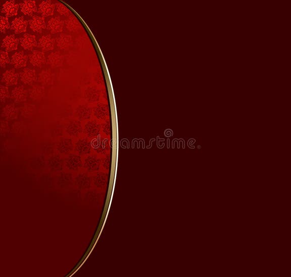 Red Gold Lace Background stock vector. Illustration of line - 4415112