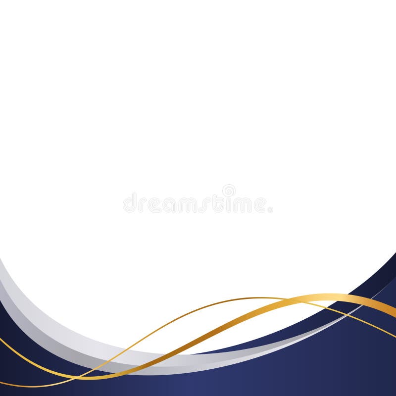 Modern Luxury Wavy Border with Line Decoration Stock Vector ...