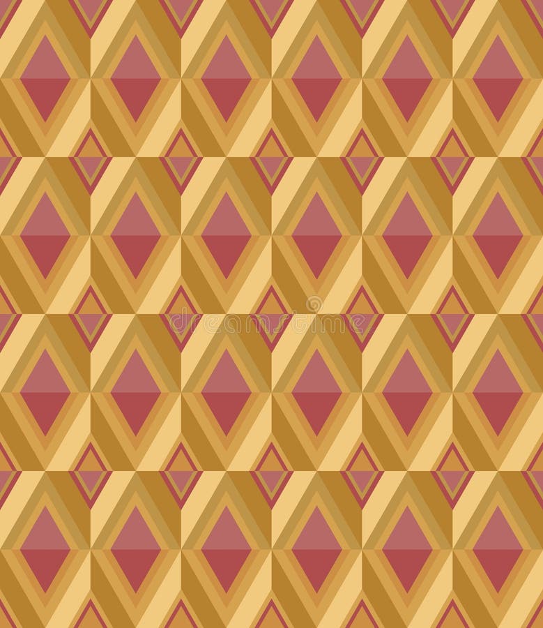 Gold Modern Geometric Seamless Pattern Design Over Black Background ...