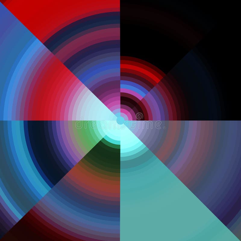 Red Gold Purple Blue Pixel Circle Shapes, Glass Forms, Background 库存例证 ...