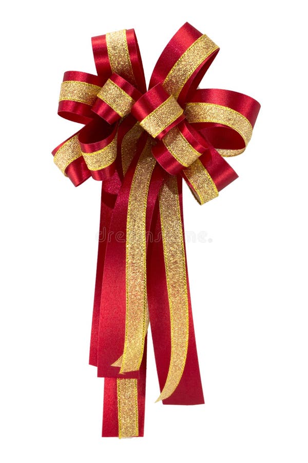 Red and gold ribbon stock image. Image of decorative - 26279301