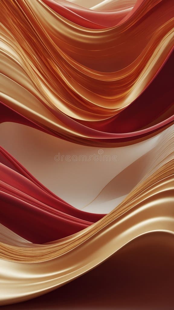 Red and Gold Single Wave Line Background. Stock Photo - Image of tidal ...