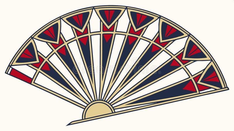 Red and Gold Triangle, Decorative Vector Design Art Element Generative ...