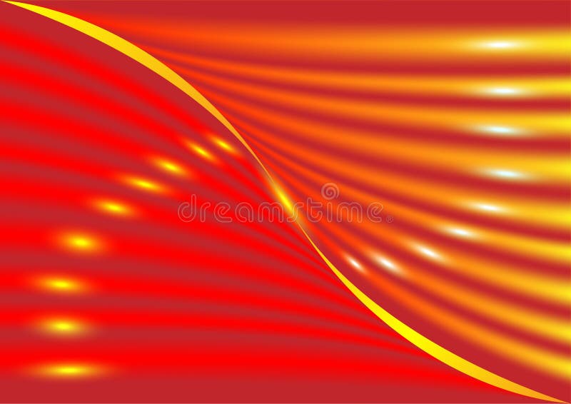 Red and Gold Wave Background Stock Illustration - Illustration of blank ...