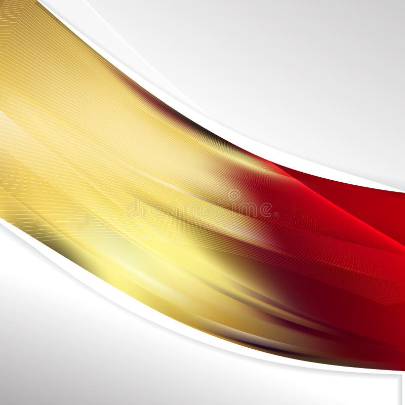 Red and Gold Wave Business Background Stock Vector - Illustration of ...