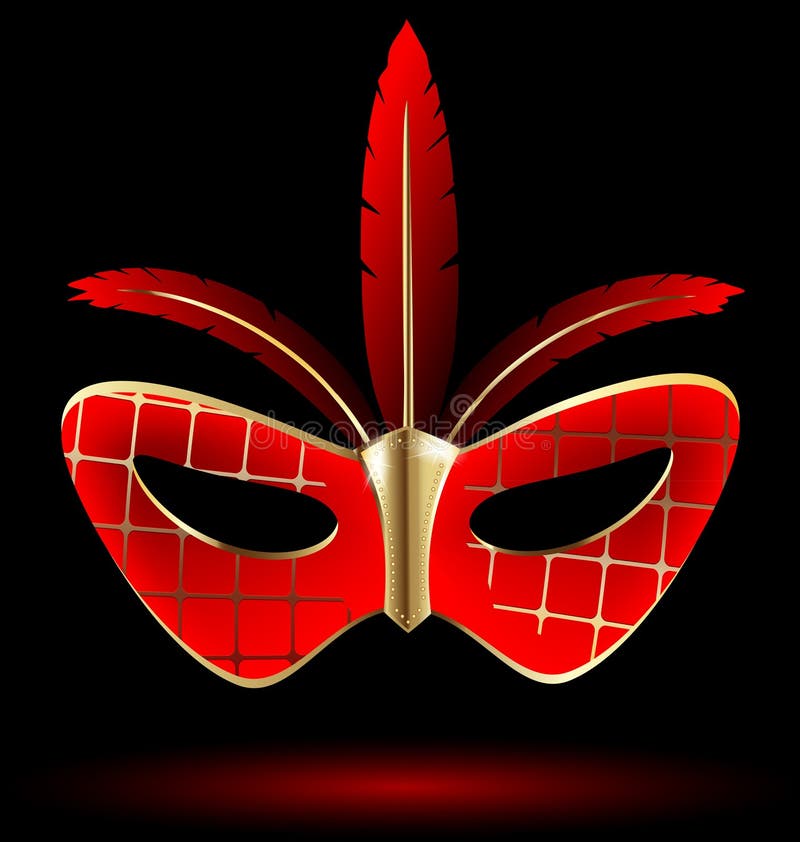 Golden Carnival Half Mask Stock Illustrations – 112 Golden Carnival ...