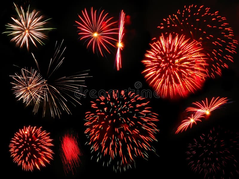 A red firework explosion stock image. Image of burst - 15677697