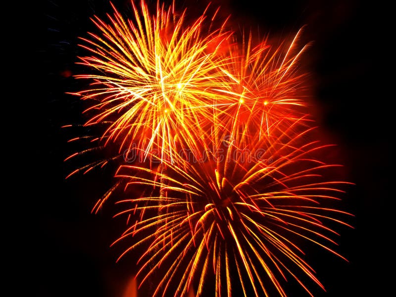 A red firework explosion stock image. Image of burst - 15677697