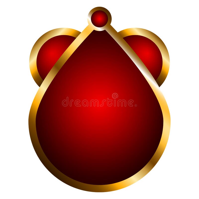 Red and golden mouse stock vector. Illustration of mouse - 169409093