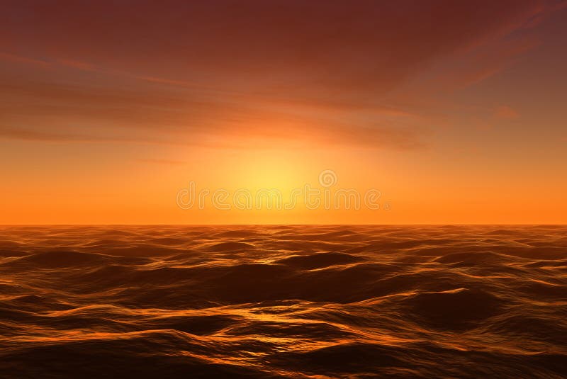 Red golden sunset stock illustration. Illustration of sunset - 18518066