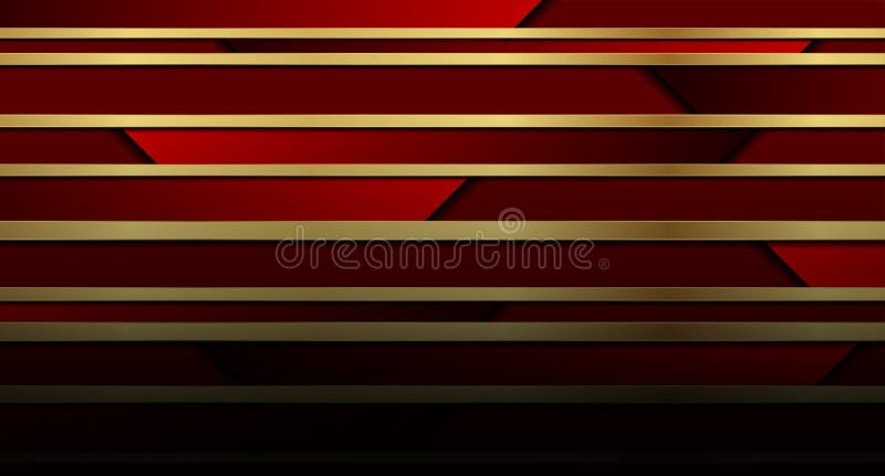 Red and Golden Tech Geometric Abstract Background Stock Vector ...