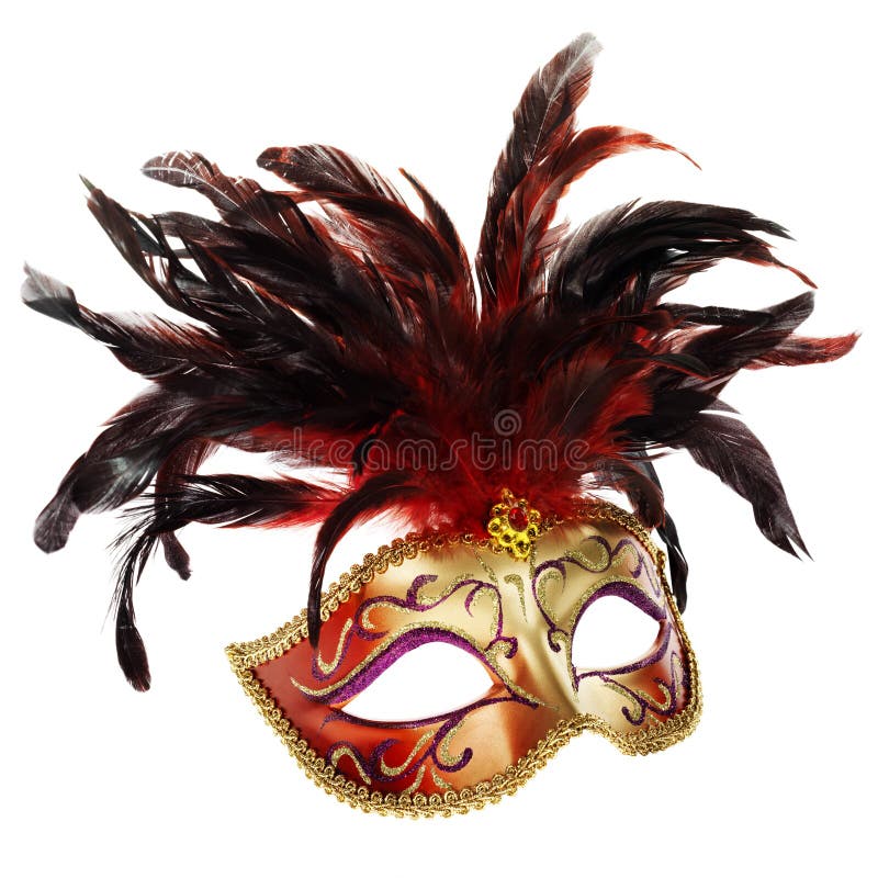 Red and Golden Venetian Mask Stock Image - Image of venetian, look ...