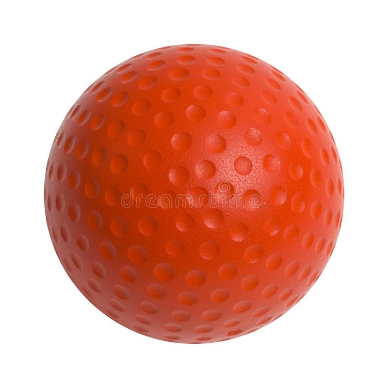 Red Golf Ball stock image. Image of close, leisure, single - 79389875