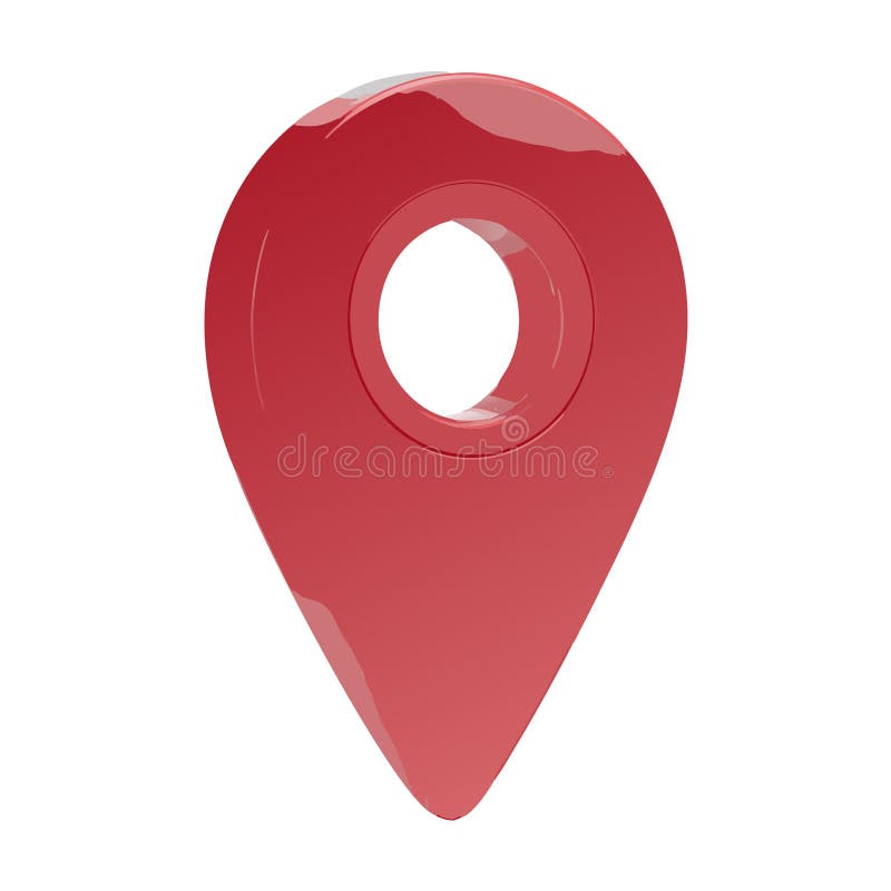 Red GPS Location Pin Icon Vector Map Marker for Navigation and ...