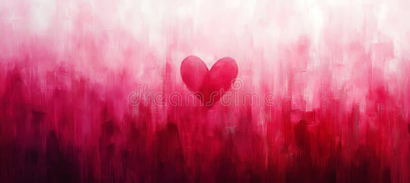 Red Gradient Backdrop with a Soft Heart, Perfect for Valentine S Day or ...