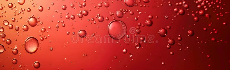 Red Gradient Background with Oil and Water Bubbles Stock Illustration ...