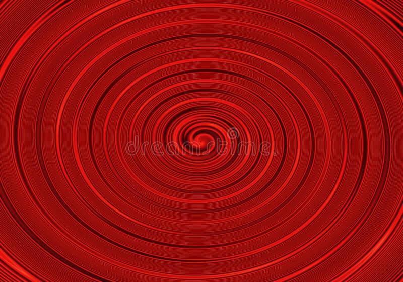 Red Gradient Circular Swirl Design Art. Swirl. Seamless Pattern ...