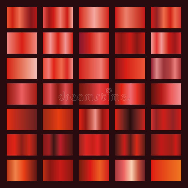 Red Gradient Collection for Your Design.Vector Set of Red Gradients ...