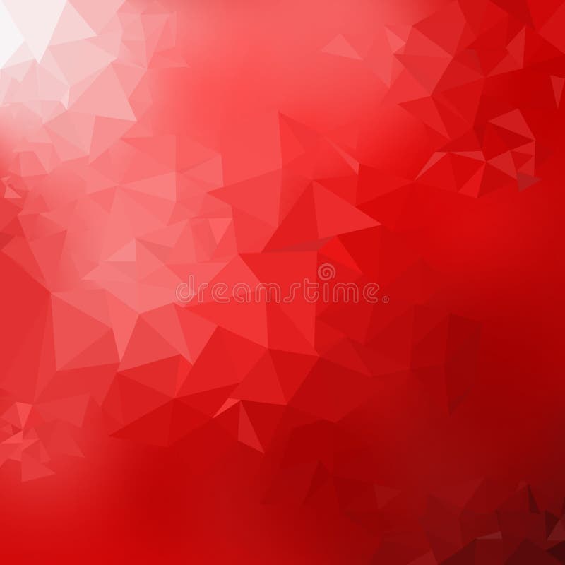 Red Gradient Low Poly Triangles Shape Abstract Background Illustration ...