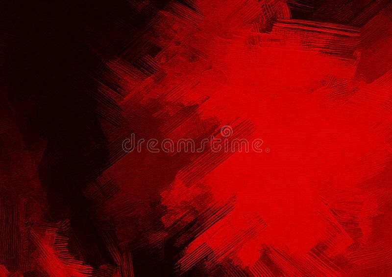Red Gradient Paint Brush Stroke on Digital Canvas Abstract Grunge ...