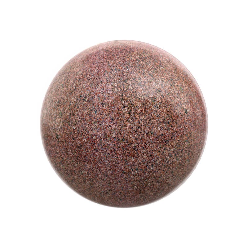 Red granite ball stock image. Image of decoration, surface - 119323415