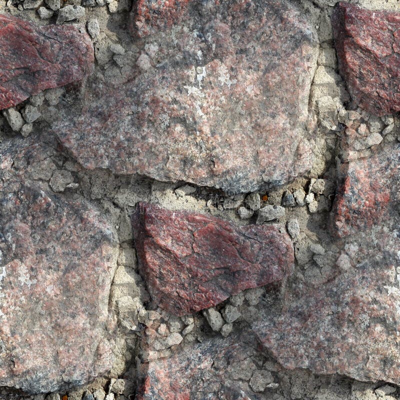 Red Granite Seamless Texture To the Edges of Stock Photo - Image of ...