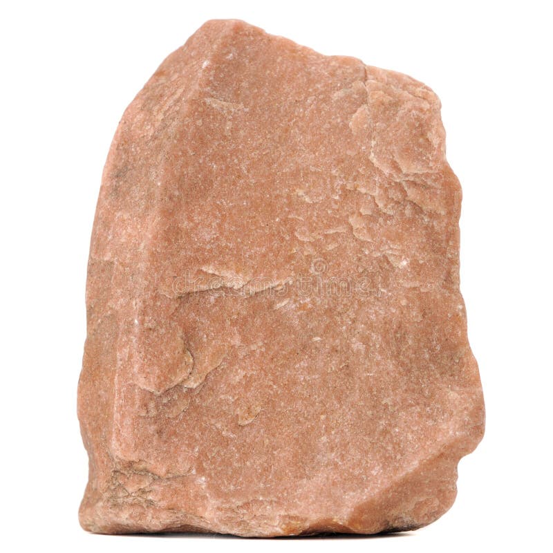 Large Rock Stone Isolated on a White Background. Stock Photo - Image of ...