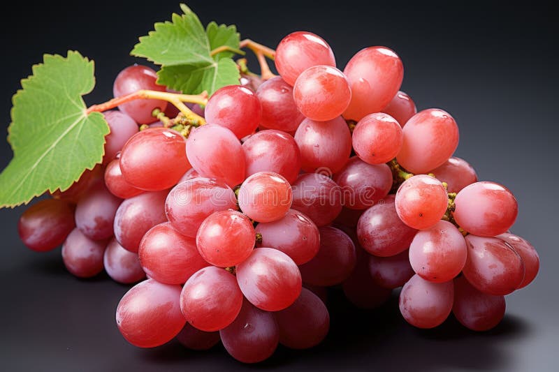 Red grape bunch, isolated stock illustration. Illustration of vibrant ...
