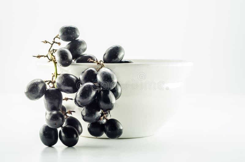 Red Grape with a Cup on Studio Stock Image - Image of crowded ...