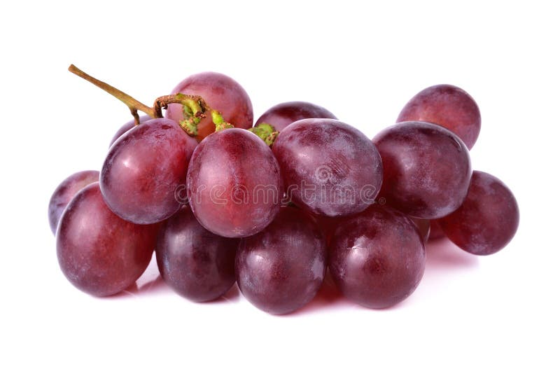 Red Grape Isolated on White Stock Photo - Image of green, tasty: 174914590